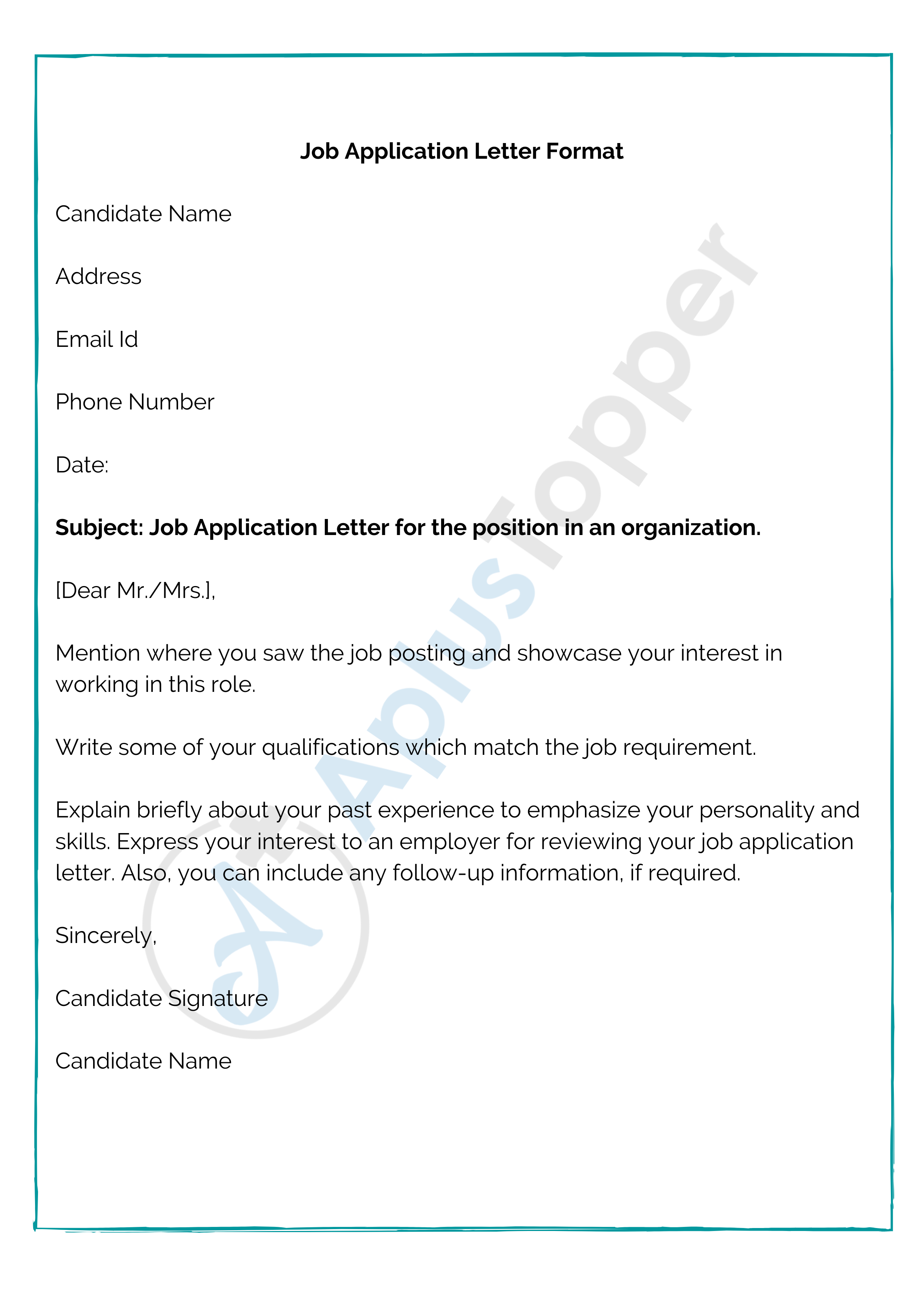 Lettre De Demande D emploi Format Exemples Comment R diger Une 